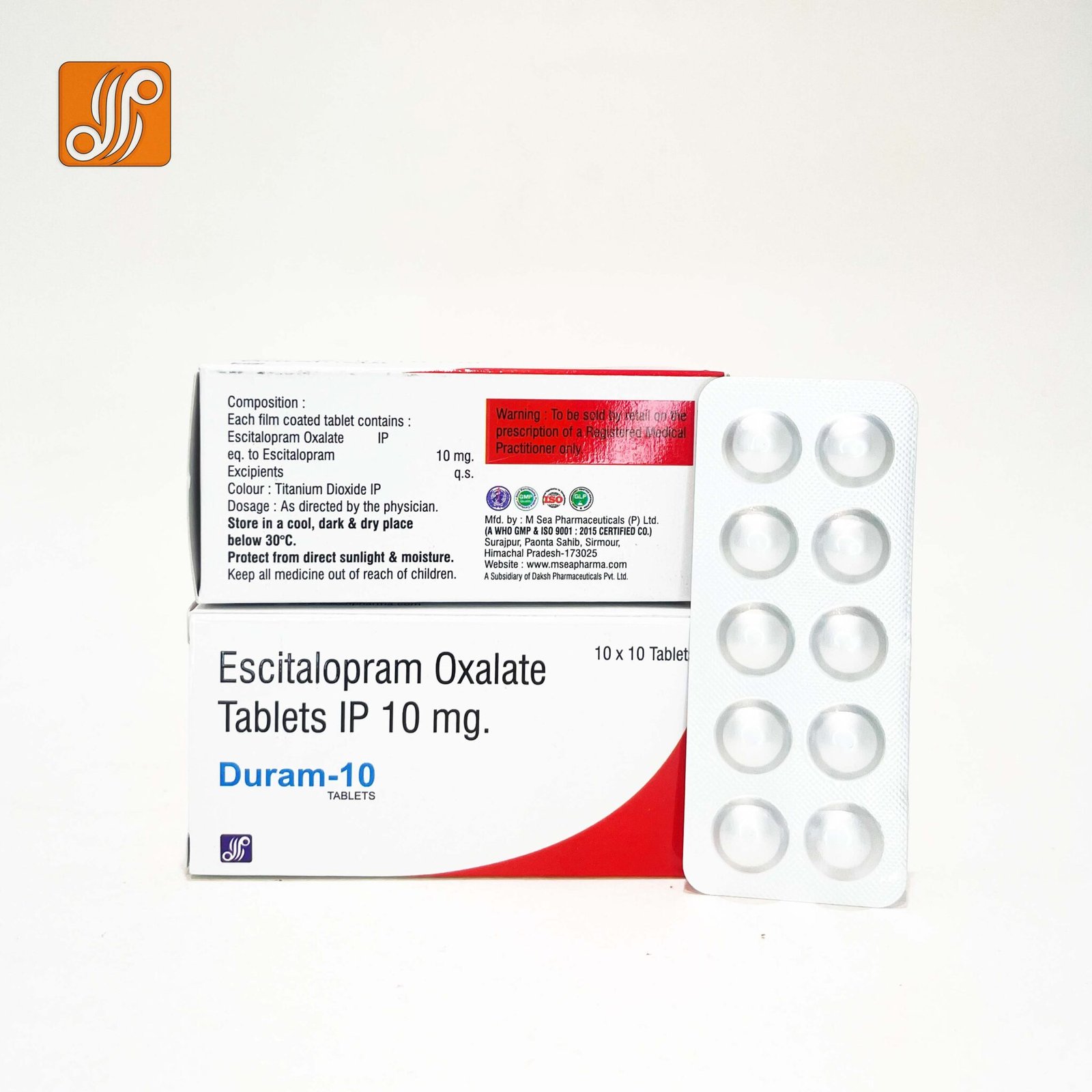 Duram | Escitalopram+ Clonazepam Nrx, Tablet