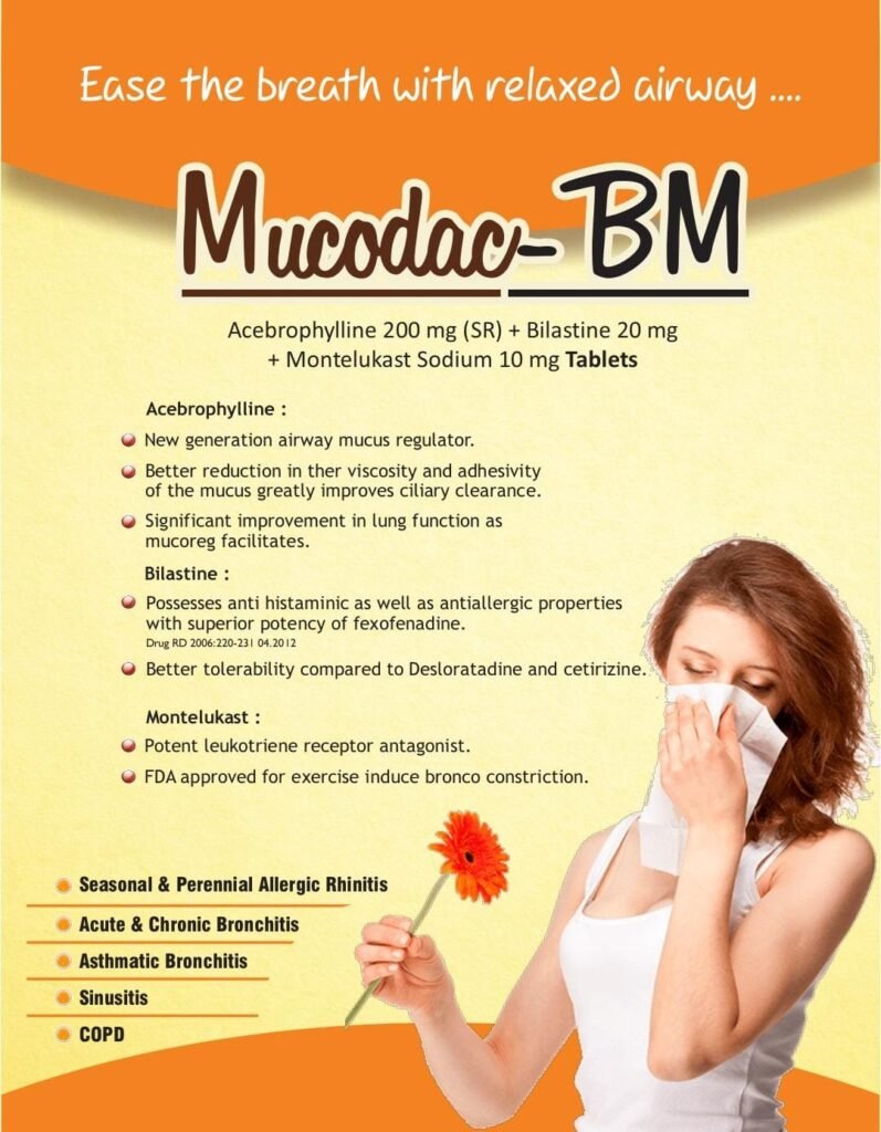 Mucodac | Acebrophyllin + Acetylcystenin Capsule, Tablet